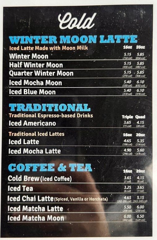 Summer Moon Coffee Menu | Coffee Shop in Bee Cave, TX | Best Coffee in Town